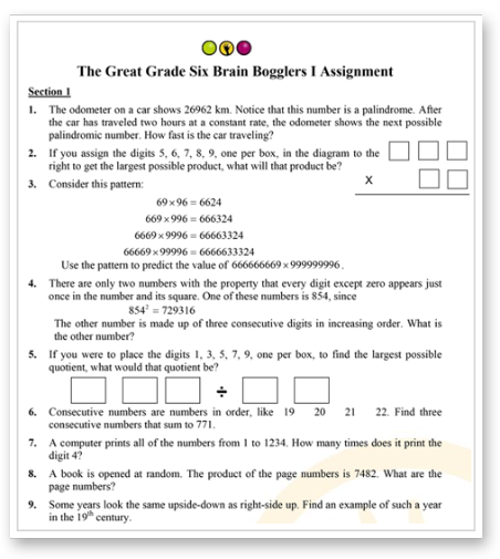 Grade 6 Math Curriculum Spirit Of Math Schools Inc 