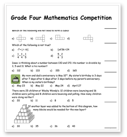 Grade 4 Math Curriculum Spirit Of Math Schools Inc 